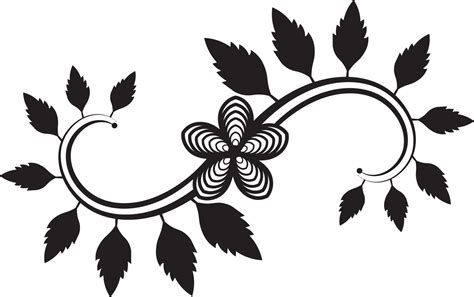 Vector Floral Ornament Oriental Fabric Pattern Vintage Floral Pattern Black Textile And