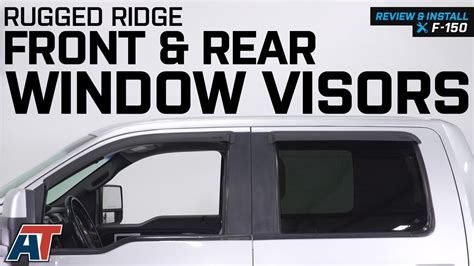 2009 2014 F150 Rugged Ridge Front And Rear Window Visors Review And Install