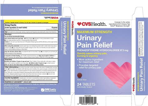 Phenazopyridine Hcl Tablet Film Coated Cvs Pharmacy Inc