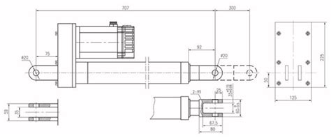 DOF Stewart Motion Platform Kits D PT Actuator
