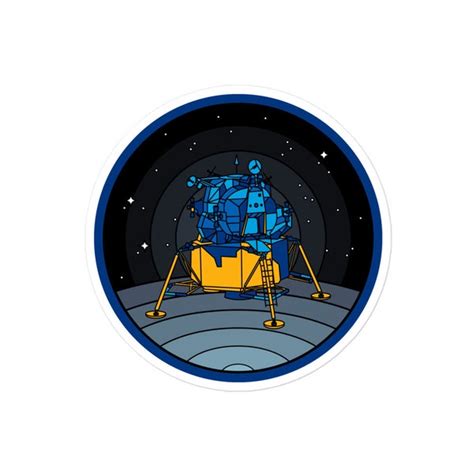 Lunar Module Sticker Etsy