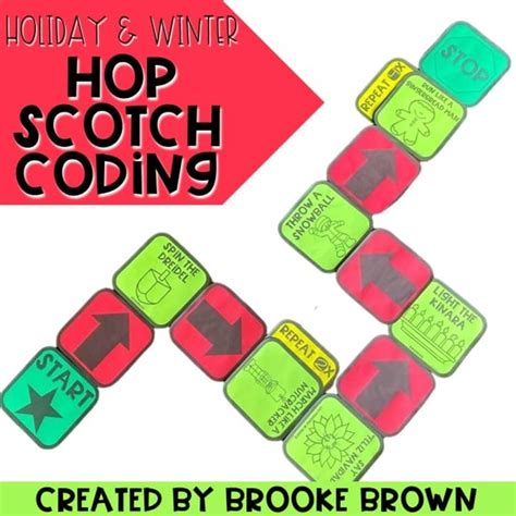 Holiday And Winter Hop Scotch Coding® Hour Of Code Christmas Unplugged