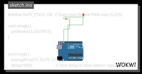 Write A Program To Create 70 Of Duty Cycle In External Led Wokwi Esp32 Stm32 Arduino Simulator