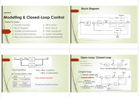 Ema A24 Lecture 2 Lecture 2 Notes Lecture 2modelling And Closed Loop