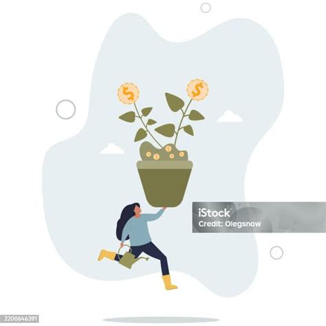 성장 주식에 투자 기업가 성장 사업 또는 투자 개념 평면 캐릭터 생활에서 이익 개념에 대한 스톡 벡터 아트 및 기타 이미지 개념 개념과 주제 개발 Istock