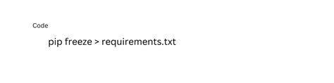 Python Requirements File How To Create Python Requirements Txt
