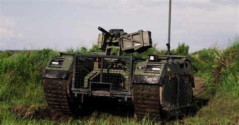 Milrem Robotics And Frontline Integrate Themis Ugv And Buria Rws Into A Unified Combat Support