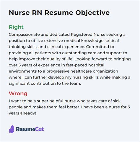 Top 17 Nurse RN Resume Objective Examples ResumeCat
