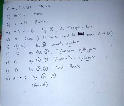 Solved Prove A B B C C D A D Course Hero