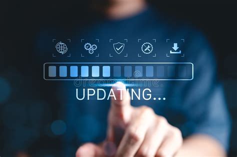 Update Software Application Upgrade Technology Concept Software Update Or Operating System