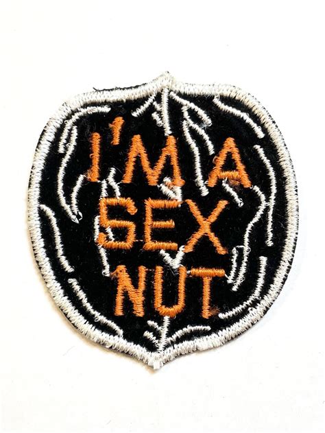 1970s Im A Sex Nut Patch Deadstock Container
