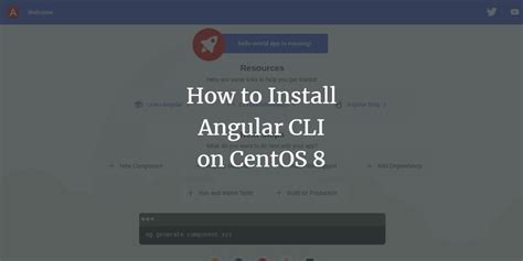 How To Install Angular Cli On Centos 8