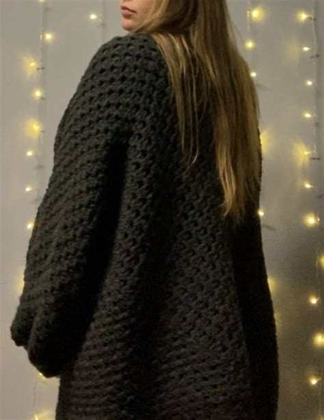 Oversized Cardigan Crochet Custom Etsy