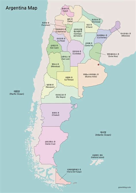 아르헨티나 지도 3가지 종류 무료 다운로드 아르헨티나 지도 러시아