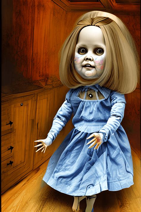 Possessed Doll In The Attic Creative Fabrica