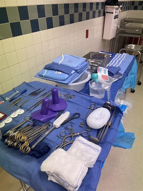 Lumpectomy Mayo Stand And Back Table Setup Cstsetup
