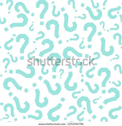 Quiz Seamless Pattern Question Marks Doubt Stock Vector Royalty Free Shutterstock