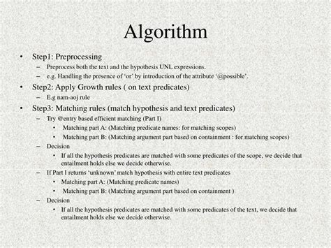 Ppt Recognizing Textual Entailment Using Unl Framework Powerpoint
