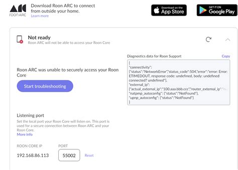 Roon Arc No Longer Connects Arc Port Forwarding Help Roon Labs Community