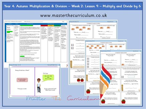 Year 4 Multiplication And Division Lesson 9 Multiply And Divide By 6 Master The Curriculum
