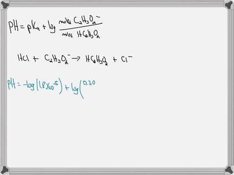 solved determine a the ph of the buffer solution prepared with 0 300