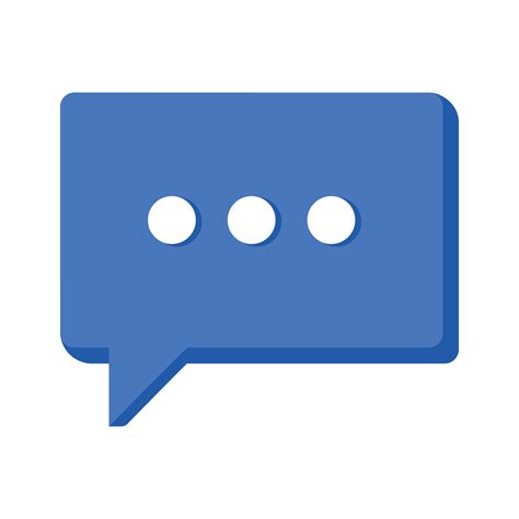 Blue Chat Message Icon For Contact And Customer Service Vector Illustration 11411339 Vector Art