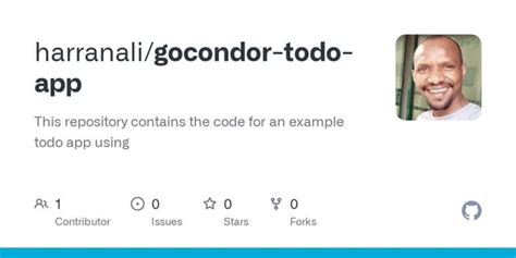 example todo app using gocondor framework r golang