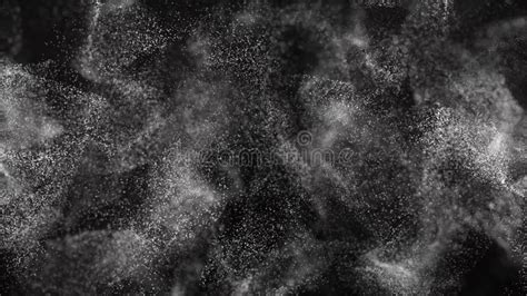 Dynamic Wave Of Glowing Particles Digital Technology Background 3d Rendering 4k Animation