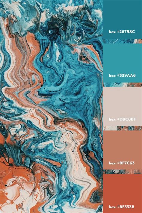 Teal Rust Orange Color Palette Orange Color Palettes Purple Color Palettes Teal Palette