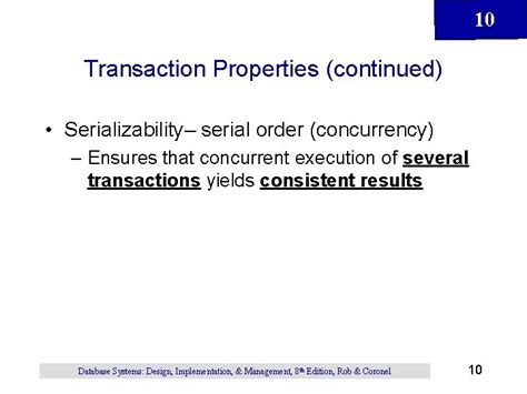 10 Chapter 10 A Transaction Management Database Systems