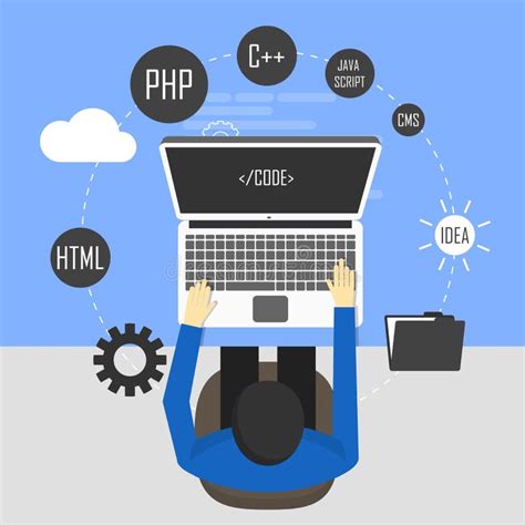 Workplace Programmer Process Coding Stock Illustrations 865 Workplace