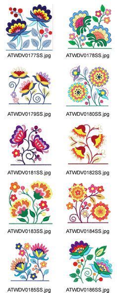 Схеми квітів для вишивки гладдю Ідеї декору