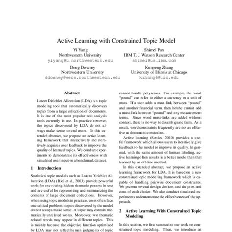 active learning with constrained topic model acl anthology