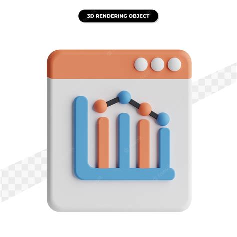 Premium Psd 3d Render Bar Chart Illustration