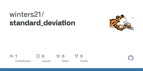 Github Winters21standarddeviation