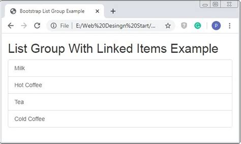 Bootstrap List Groups