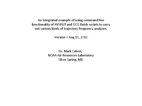 An Integrated Example Of Using Command Line Functionality