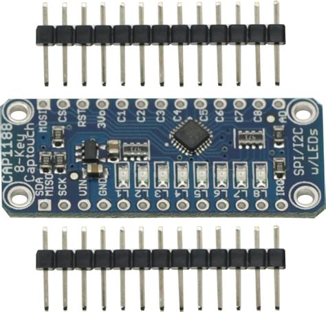 Cap1188 8 Key Capacitive Touch Sensor Module Spi I2c