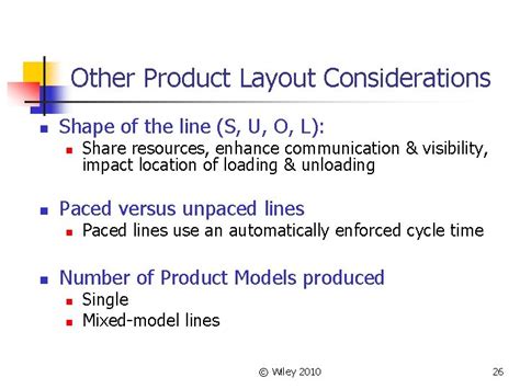 Chapter 10 Facility Layout Operations Management By R