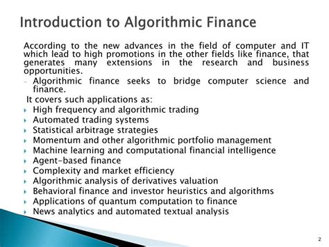 Ppt Fundamentals Of Technical Analysis And Algorithmic Trading