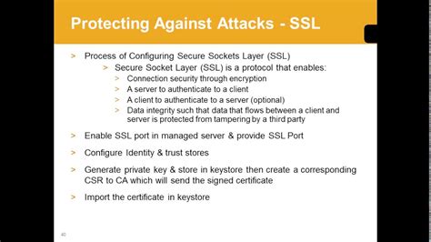 Weblogic Training Session 16 Ssl In Weblogic Youtube