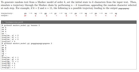Solved Problem 1 Markov Model Data Type Define A Data