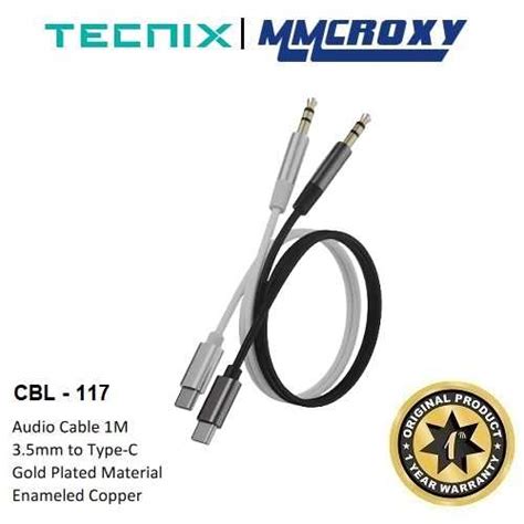 Jual Tecnix Cbl 117 Kabel Aux Audio 35mm To Type C