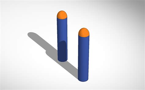 3d Design Nerf Darts Tinkercad