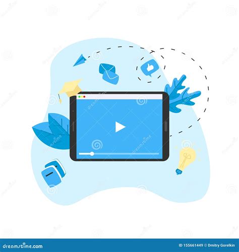 Webinar Internet Conference Web Based Seminar Online Education E Learning Flat Design