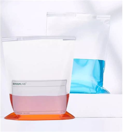Medical Plastic Sampling Collection Bag Lab Sterile Sampling Bags Wire Coloure Aseptic Sample Bags