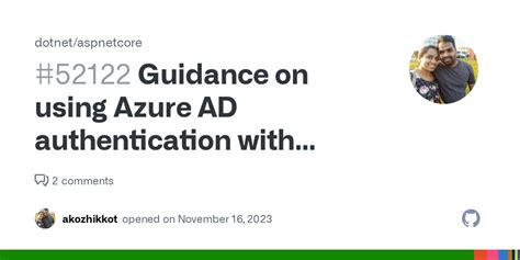 Guidance On Using Azure Ad Authentication With Blazor Web App · Issue 52122 · Dotnetaspnetcore