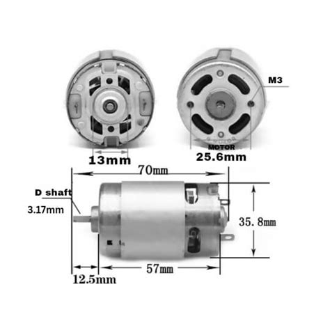 550 High Speed 12v Dc Motor 22000rpm Zenith Electronics