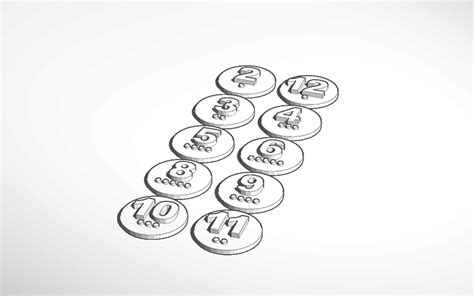 3d Design Catan 5 6 Player Numbers Tinkercad