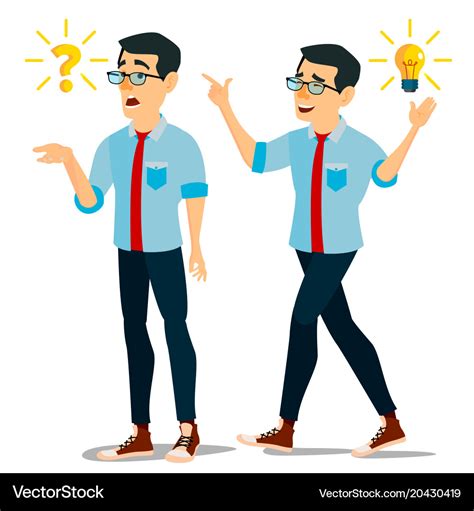 Problem Concept Thinking Man Problem Royalty Free Vector